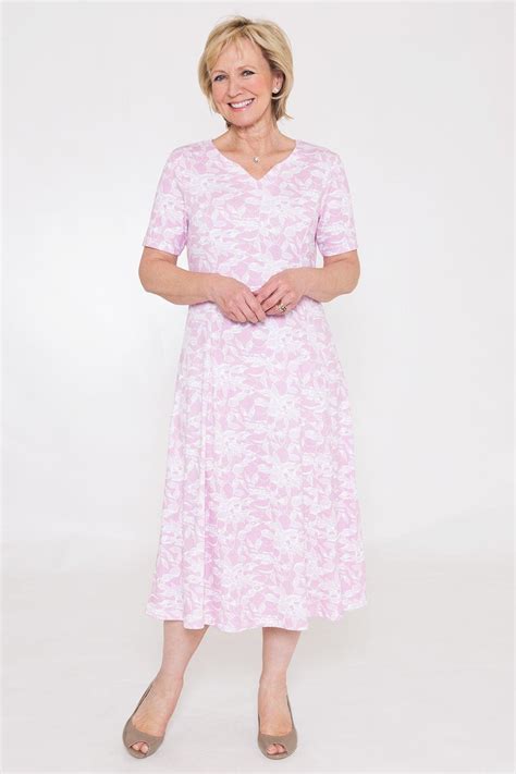 Lace Print Dress Poppy Classic Womens Dresses Carr And Westley