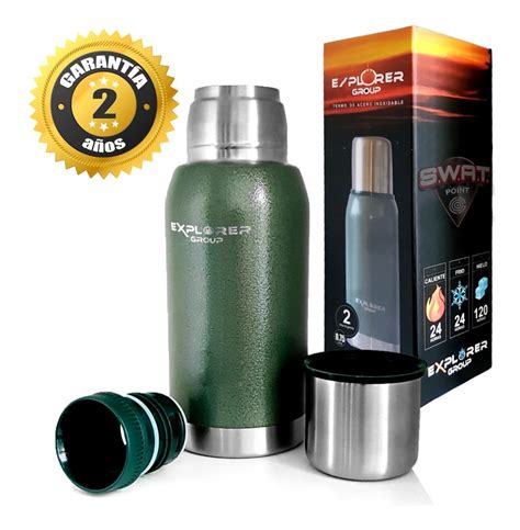 Termo Acero Inoxidable Explorer 750 Ml Pico Cebador Mate SWAT POINT