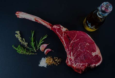 Tomahawk Steak Grass Fed Dark Honest Grade Meats