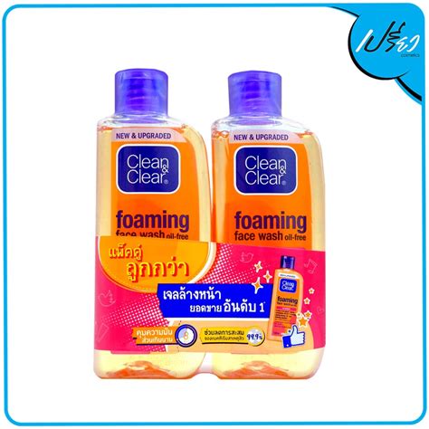 Clean And Clear Essentials Foaming Facial Wash 100 Ml X 2 คลีนandเคลียร์