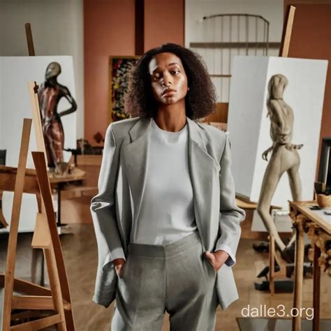 Zara Artistic Campaign With Vibrant Studio Scenes Dalle3 AI