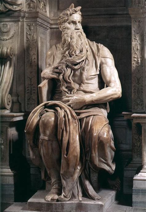 El Moisés De Miguel Ángel Renaissance Art Statue Michelangelo