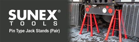 Sunex Ton High Height Pin Type Jack Stands Pair Amazon Ca