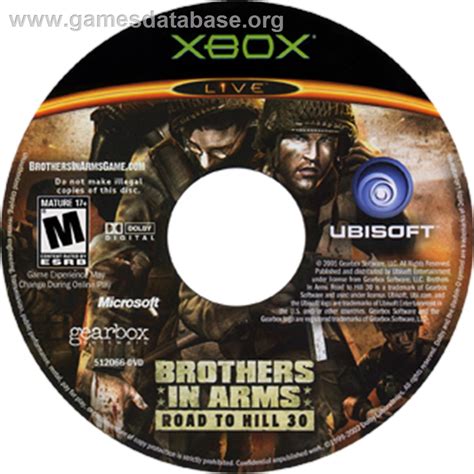 Brothers In Arms Road To Hill 30 Microsoft Xbox Games Database