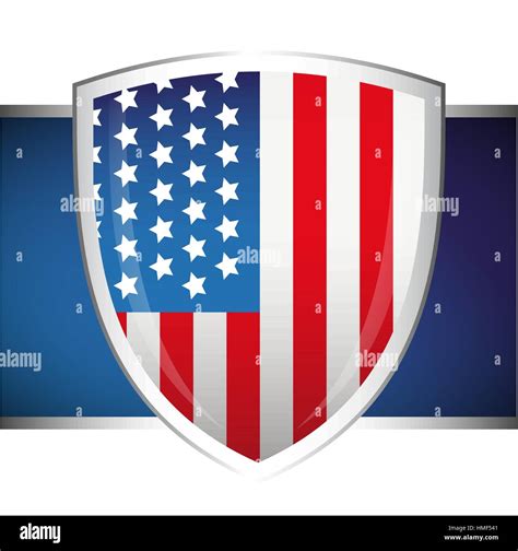 Usa Flag Shield Stock Vector Image And Art Alamy