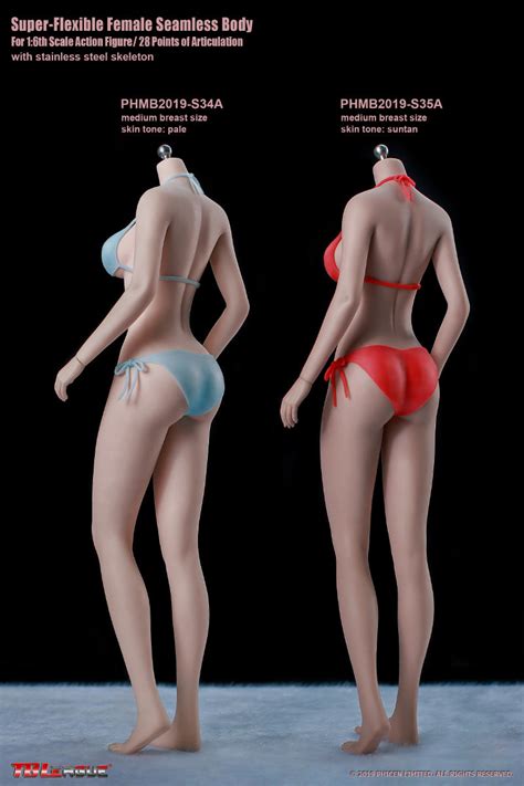Phicen Tbleague S34a Pale Medium Bust Female Seamless 1 6 Body Action