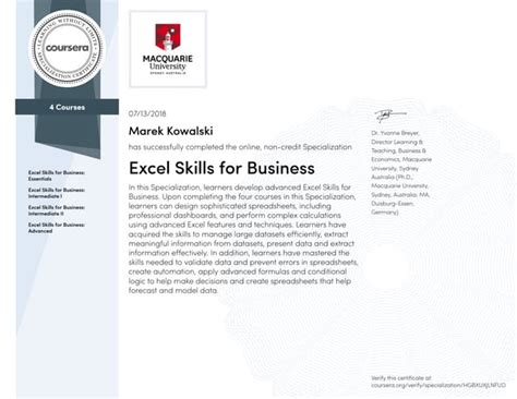 Excel Skills For Business Ppt