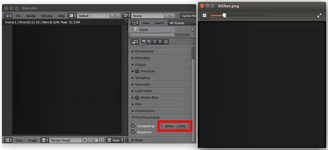 Save Render Result With Dithering Lighting And Rendering Blender