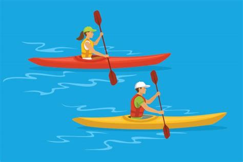 Women Kayaking Illustrations Royalty Free Vector Graphics And Clip Art