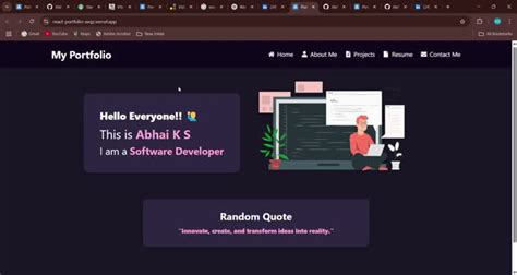 Reactjs Vite Tailwindcss Portfolio Frontenddevelopment Abhai Ks