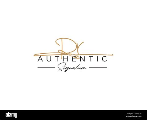 Rr Signature Logo Template Vector Stock Vector Image And Art Alamy