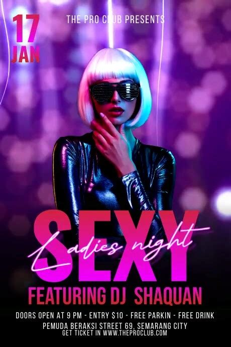 Sexy Ladies Night Template Postermywall