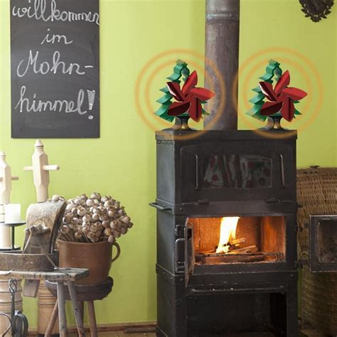 5 lâminas ventilador de lareira calor alimentado fã fogão eco