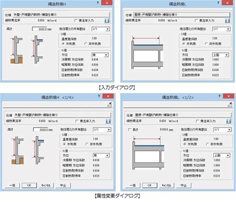 構造熱橋H構造熱橋L外皮性能計算