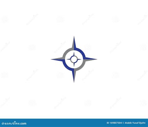 Compass Symbol Vector Icon Stock Vector Illustration Of Flat 169807504