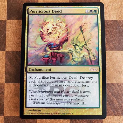 Yahooオークション Foil 破滅的な行為 Pernicious Deed ジャッジ褒