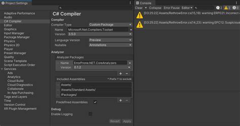 Support Roslyn Analyzer · Issue 9 · Mob Sakaicsharpcompilersettingsforunity · Github