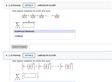 Solved Use Sigma Notation To Write The Sum Chegg