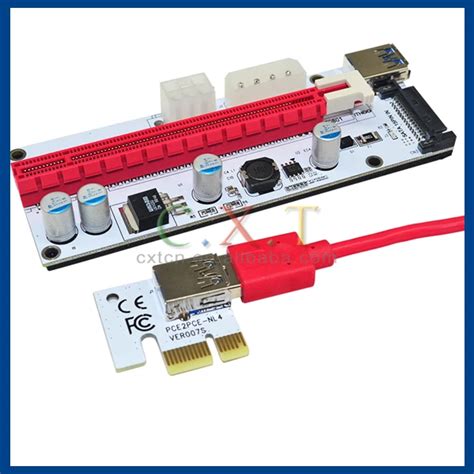 Newest Pcie Riser X To X Risers Pcie Risers Usb Data Cable Sata For Eth Gpu Btc Mining