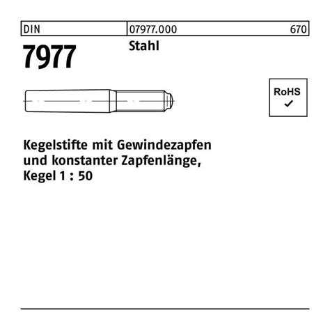 Din 7977 Iso 8737 M Gewindezapfen