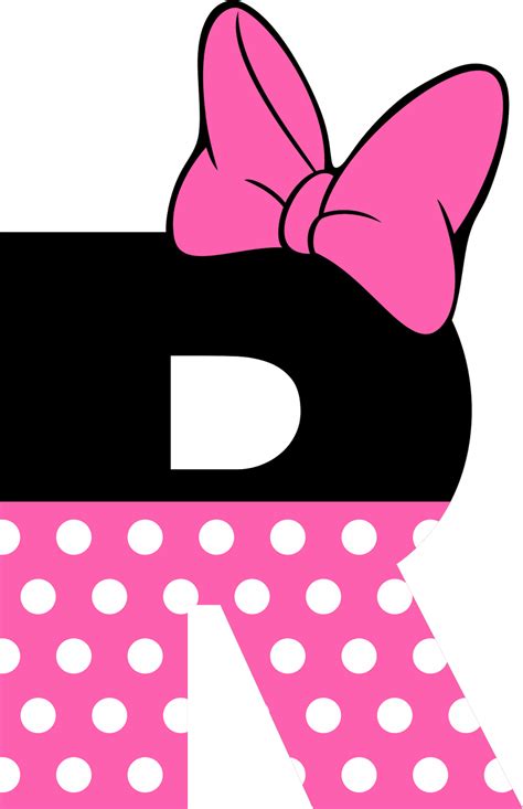 Letra De Minnie Mouse Png On