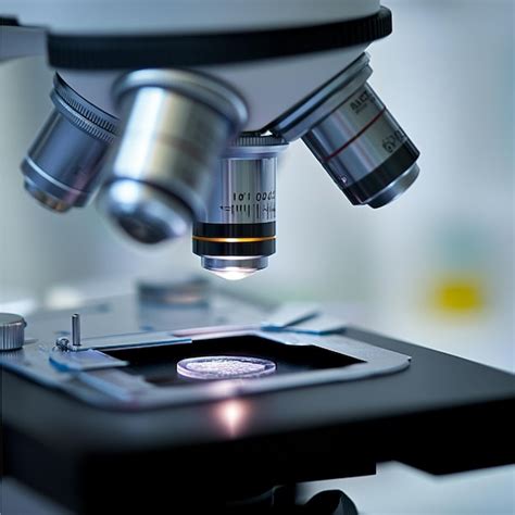 Microscopic Examination Of Cell Samples For Research Premium Ai Generated Image