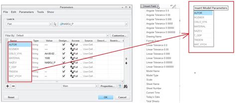 Inserting The Parameters Of The Model Into A Drawi Ptc Community