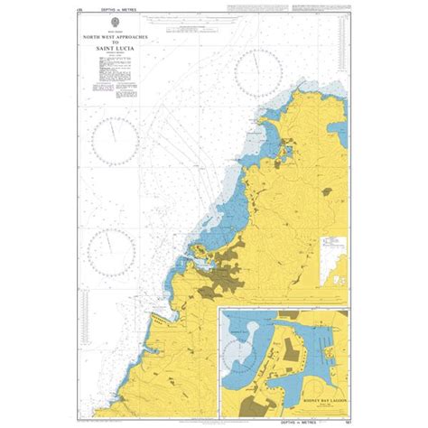 Admiralty Chart 197 North West Approaches To Saint Lucia Sailorshop