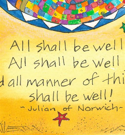All Shall Be Well Art Print Julian Of Norwich Inspirational Etsy Uk