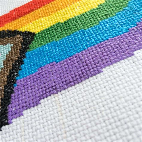 Pride Flag Cross Stitch Pattern Celebrate Lgbtqia Pride