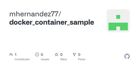 GitHub Mhernandez Docker Container Sample