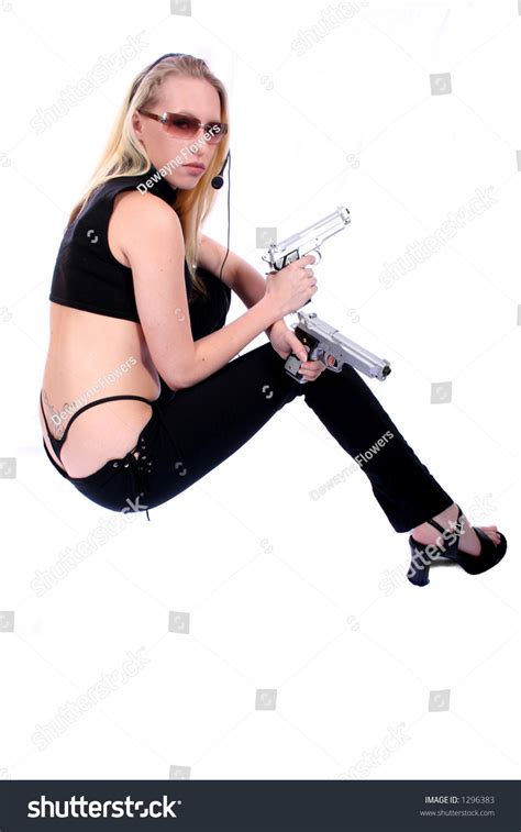 Sexy Assassin Female Hitman Law Enforcement Stock Photo Shutterstock