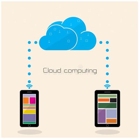 Cloud Computing Service Concept Illustration Stock Vector Illustration Of Flat Concept 38747296