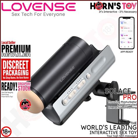 Lovense Solace Sex Toy Male Automatic Masturbator Handphone App