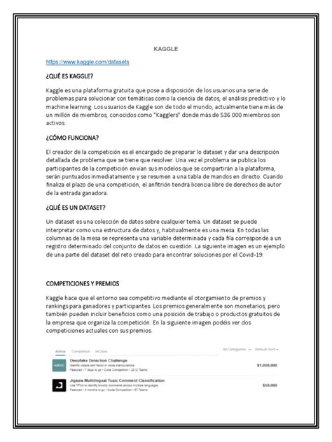 Descarga Base De Datos Kaggle Pdf