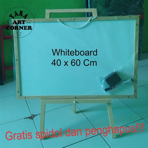 Jual PAPAN TULIS ANAK UKURAN 40 X 60 Cm PAKET LENGKAP FREE SPIDOL DAN