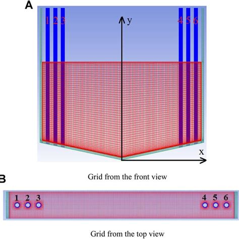 Schematic Diagram Of The 2d Half Round Slice A Grid From The Front