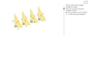 Proof Of Pythagorean Theorem Math Interactive GeoGebra Applet