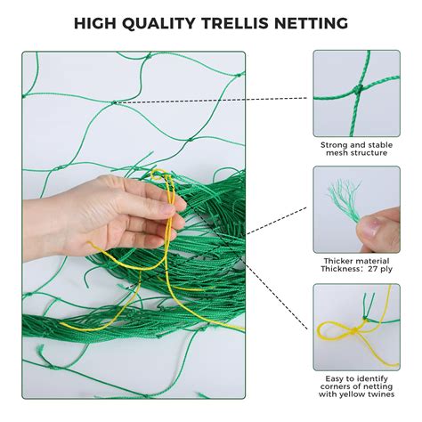 Trellis Netting For Climbing Plants 2 Packs 5 9ft X 16 4ft Heavy Duty Garden