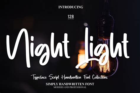 Night Light Script Font Masterbundles