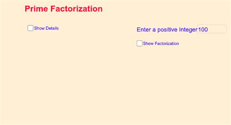 Prime Factorization GeoGebra