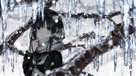 Girl Anime Ice Manga Tagme Frozen Hd Wallpaper
