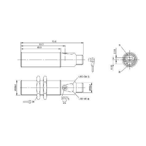 Cellule EAP M18 PNP P 300mm LR LO DO Laiton Axial M12 4P Au Meilleur