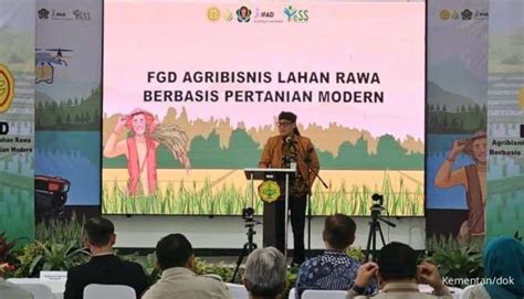 Kementan Gali Potensi Lahan Rawa Sebagai Alternatif Tingkatkan Produksi