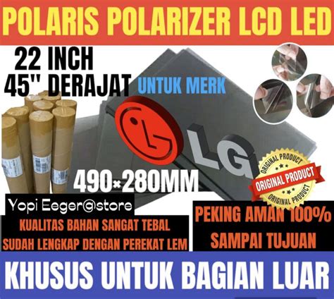 Polaris Polarizer Lcd Led Pelapis Plastik Film Khusus Untuk Bagian Luar