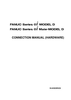 FANUC Series Oi Oi Mate Model D Connection Manual Pdf CNC Manual