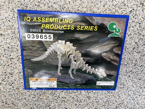 Brontosaurus Wooden 3d Puzzle By Assembling Products Series