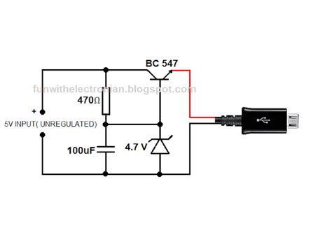 Fun With Electron Cs SIMPLE CELLPHONE CHARGING CIRCUIT