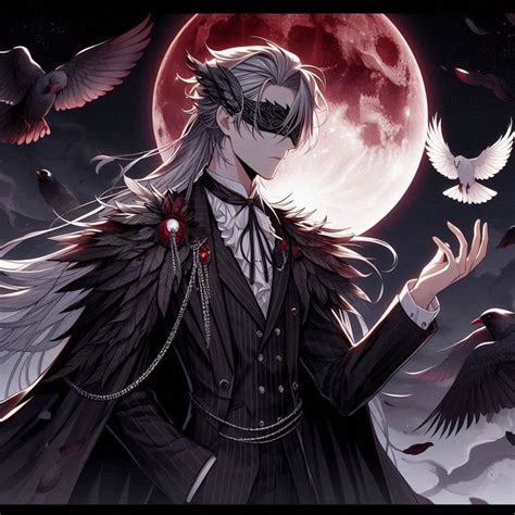 Male Crow Owl Man Anime Masked Oc Male Fantasy Anime