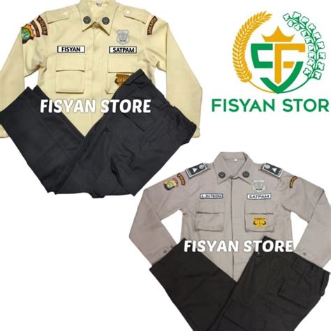 Pdl Security Uniform Special Cream Pdl Security Guard Uniform Brown Shopee Philippines